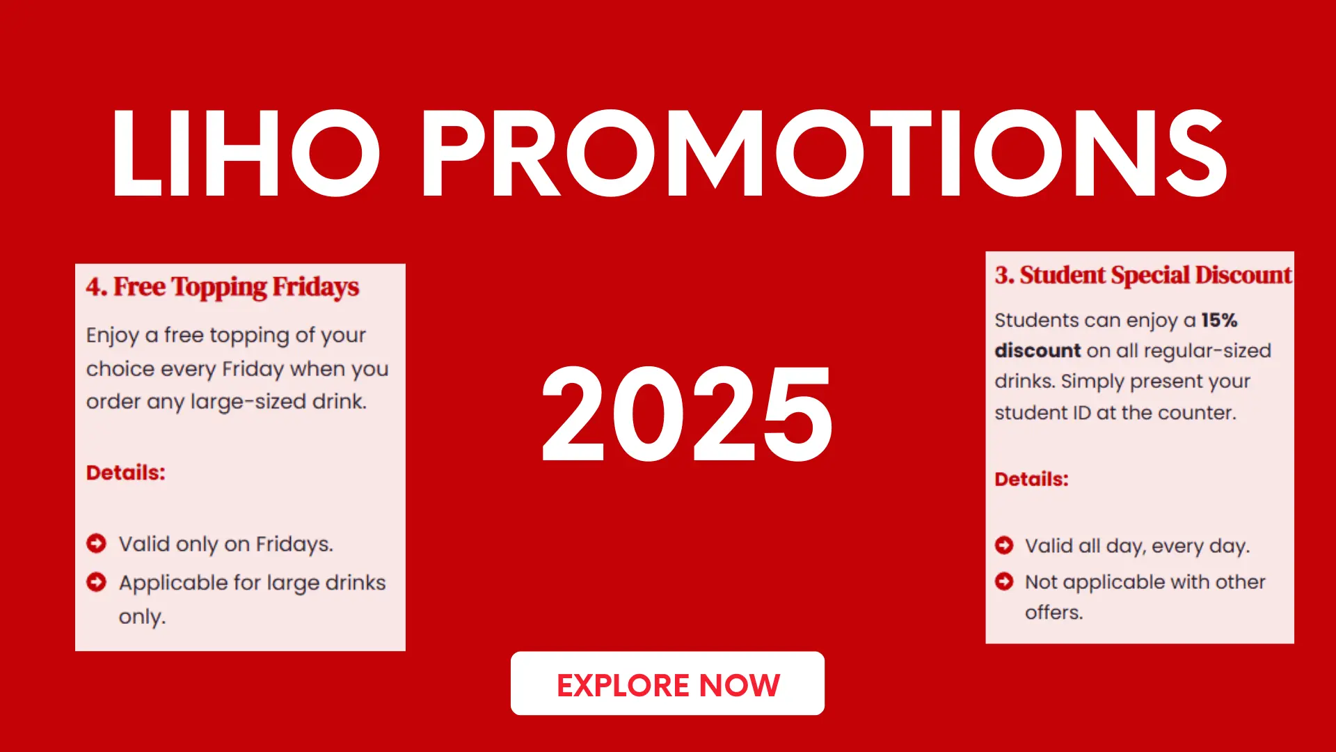 Latest LiHO Promotions 2025 - Deals, Promo Codes, Gift Cards